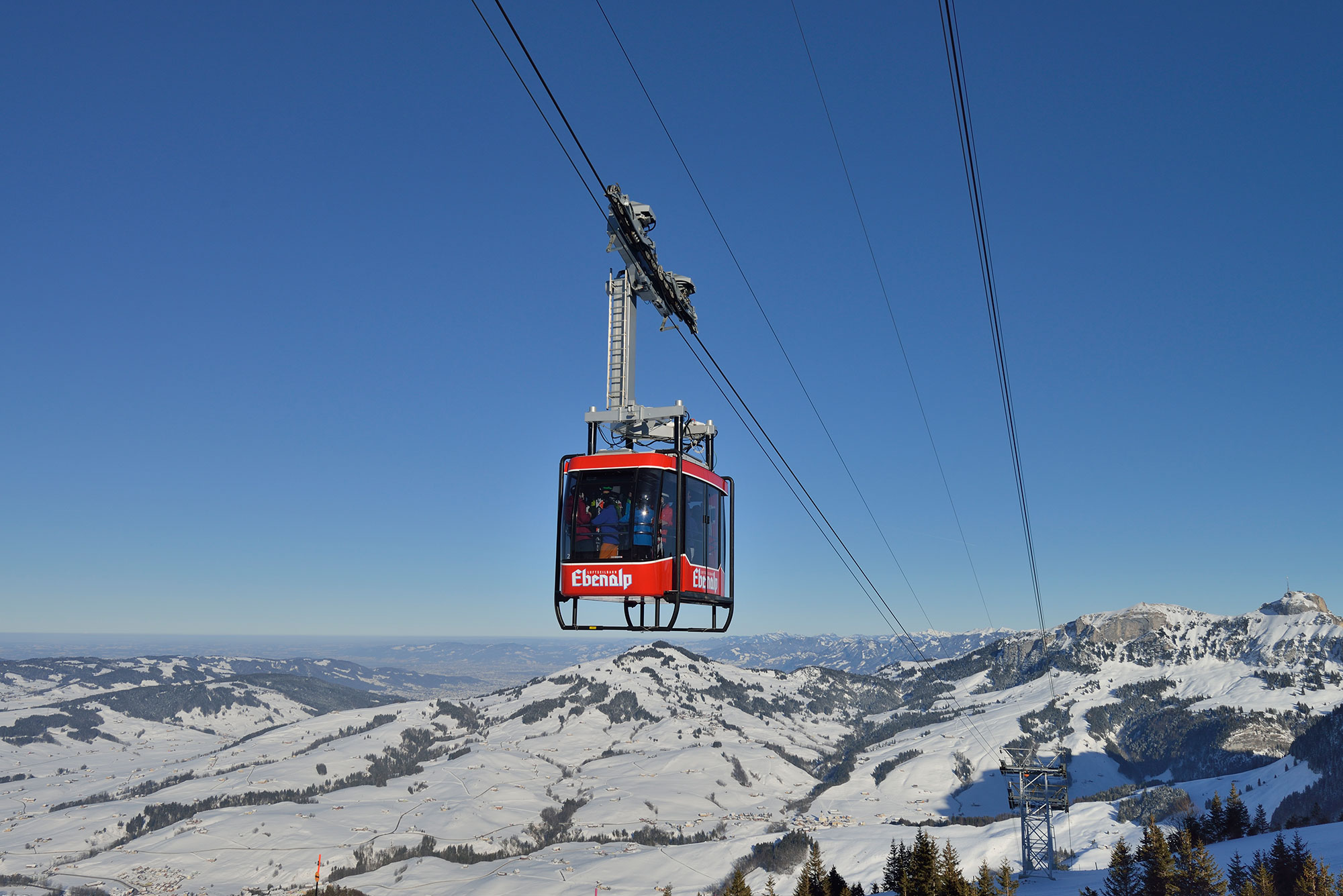 Luftseilbahn Wasserauen Ebenalp : Appenzellerland Tourismus